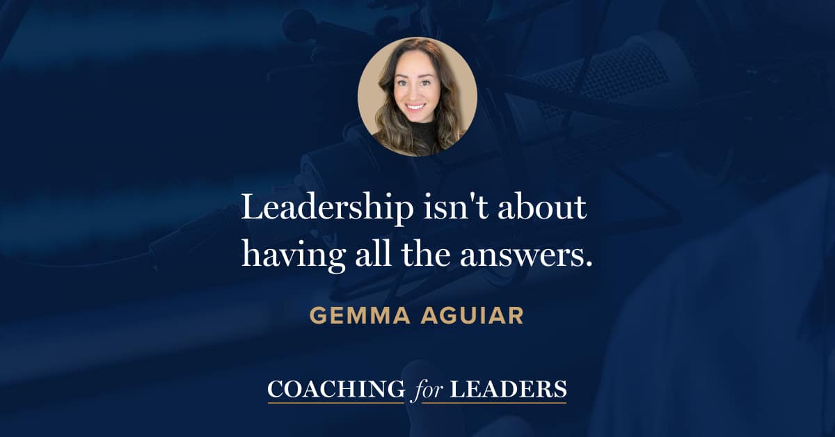 Moving from Doing to Leading – Coaching for Leaders