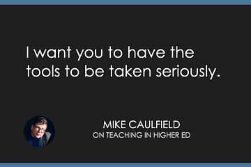 Verified with Mike Caulfield – Teaching in Higher Ed
