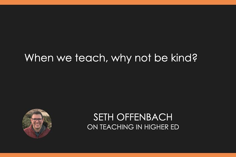 Kindness and Community in an Online Asynchronous Classroom , with Seth ...